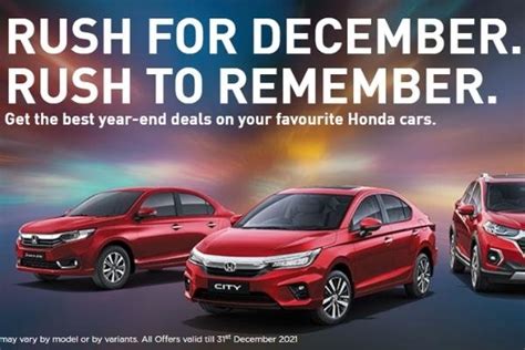 Save Up To Rs 45108 On Honda City Amaze Jazz And Wr V In December
