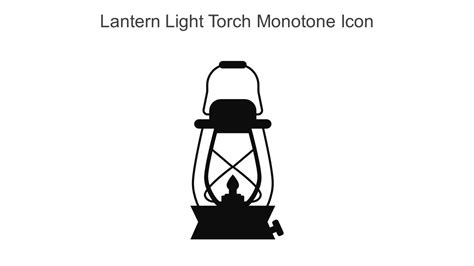 Lantern Light Torch Monotone Icon In Powerpoint Pptx Png And Editable Eps Format PPT Slide