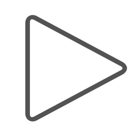 Triangle Media Play Shape Icon