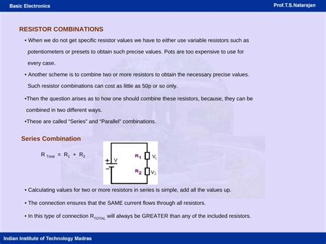 Pdf Resistor Combinations Coursesiit Madrasbasic
