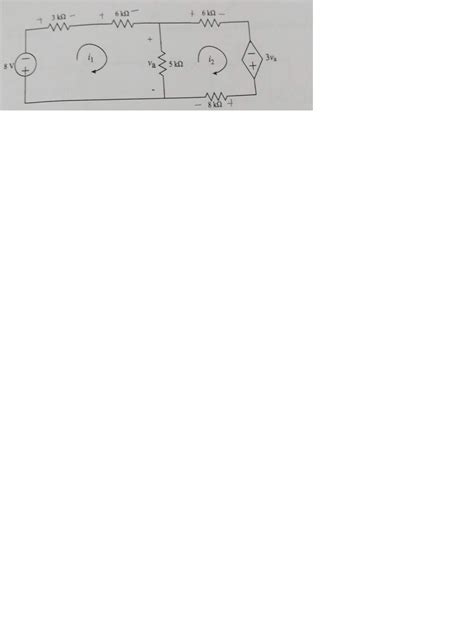 Solved Write Mesh Analysis Equations And Solve For Mesh