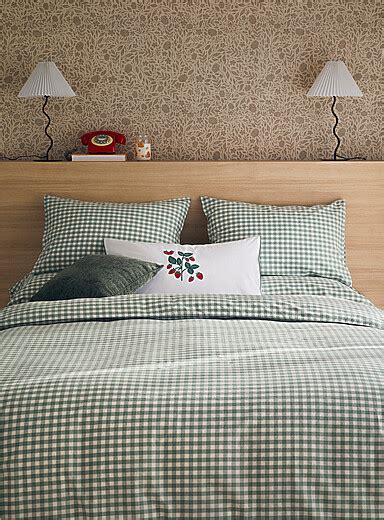 Gingham Duvet Cover Set Simons Maison Duvet Covers Bedroom Simons