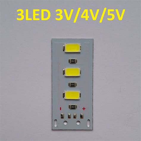 Світлодіоди 3V з резисторами Плата-ліхтарик для 3V 3.7V 5V Алюміній ...