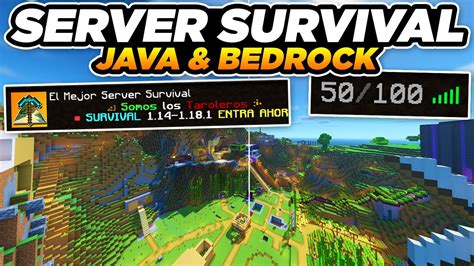 El Mejor Servidor Survival 2023 No Premium 120 Youtube