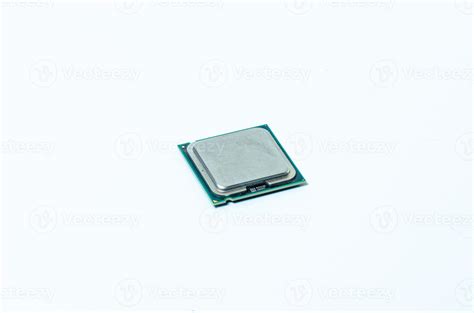 Computer Processor Cpu Central Processing Unit Microchip Isolated On White Background 13876533