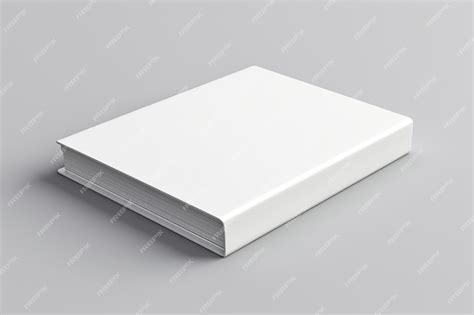 귀하의 디자인 모형에 대한 흰색 책 표지 프리미엄 사진