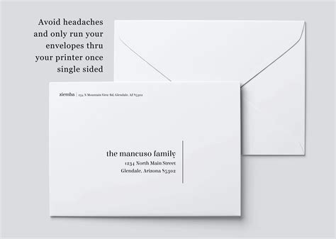 Mail Merge Address Template For Envelopes Microsoft Word Excel Printable Minimalist Retro