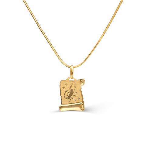 Zawieszka złota znak zodiaku Skorpion próba