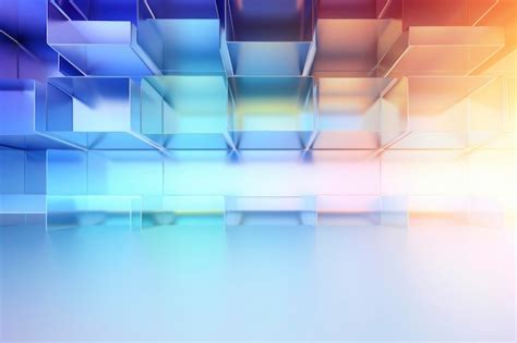 Premium Ai Image Futuristic 3d Geometry Background Wallpaper With Copy Space For Web Design