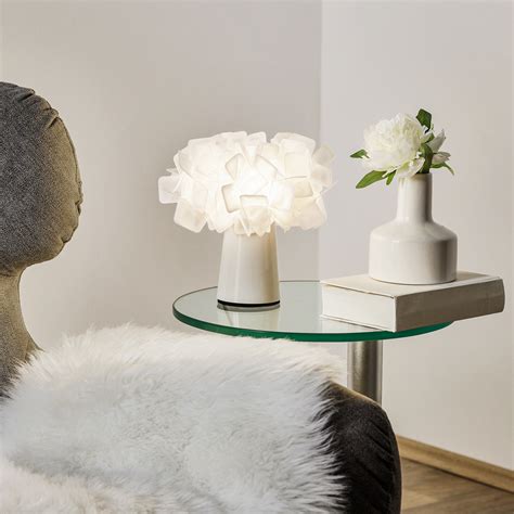 Slamp Clizia lampe à poser de designer opale Luminaire fr