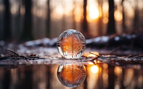 Premium Ai Image Ice Drop With Glitter Closeup
