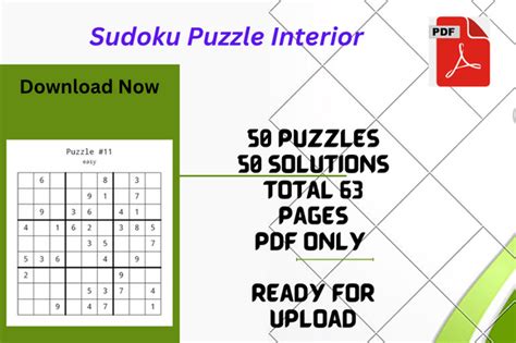 Sudoku Mixed 50 Puzzles With Solutions Graphic By Luham Digital