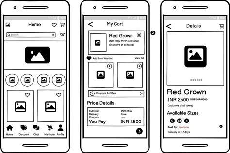 Excited To Share The Wireframe Ive Created For An Innovative Online Dress Shopping App