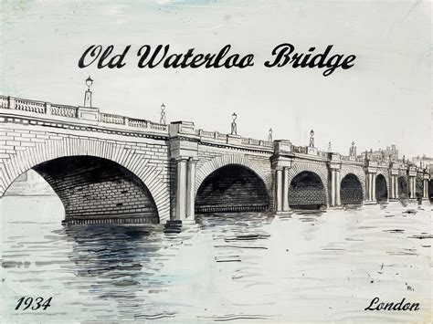 Old Waterloo Bridge Disappointed Tourist