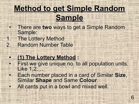 Simple Random Sampling Pdf
