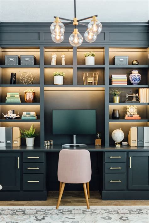 Diy Office Built Ins DIY Home Renovation Ideas