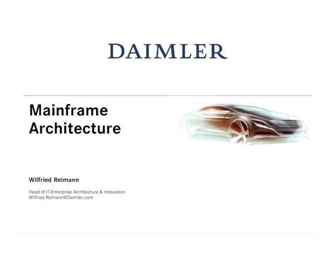PDF MainframeArchitecture Daimler Extern V IBM PDF FileMainframe