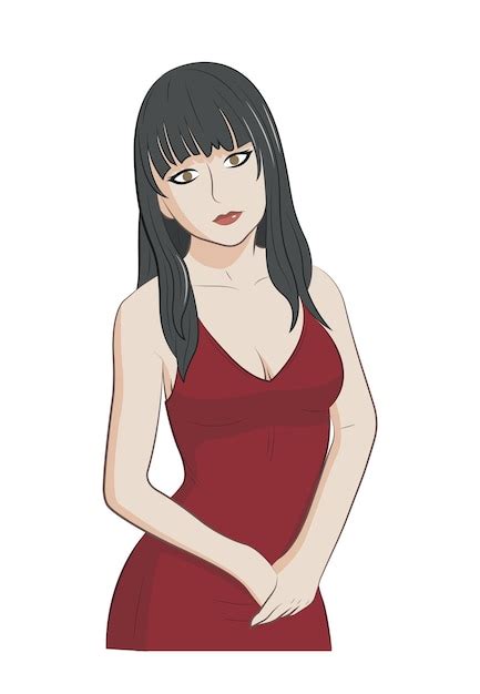 Premium Vector Red Dress