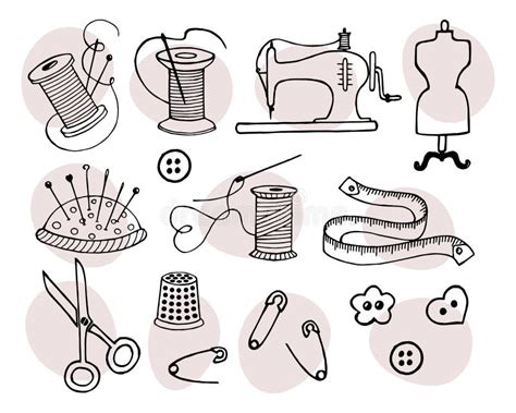 Spools Of Thread For Sewing Stock Vector Illustration Of Isolated