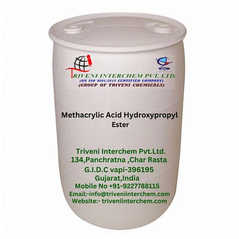 2 Hydroxypropyl Methacrylate Drum At Best Price In Valsad Id 2355874073