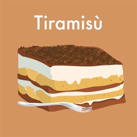 Tiramisu Icon And Sticker 17211112 Vector Art At Vecteezy