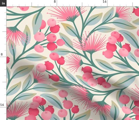 Lilly Pilly Large Scale Fabric Spoonflower
