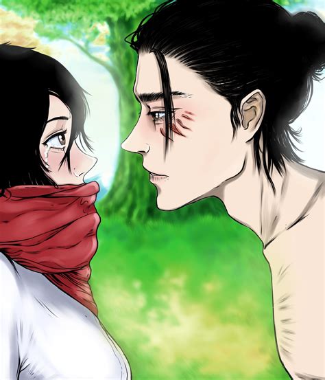Artstation Eren And Mikasa