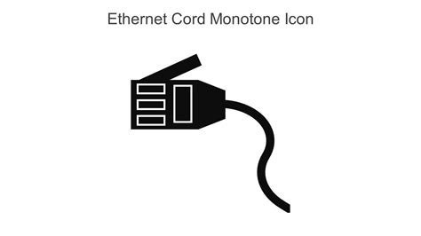 Ethernet Cord Monotone Icon In Powerpoint Pptx Png And Editable Eps Format Ppt Example
