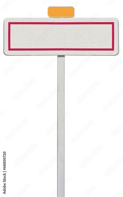 Foto de panneau de signalisation d entrée de ville do Stock Adobe Stock