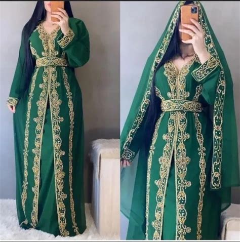 CAFTAN MAROCAIN ABAYA Caftan vente Dubaï Farasha Eid veste islamique