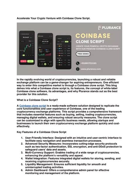 Ppt Accelerate Your Crypto Venture With Coinbase Clone Script
