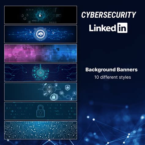 Linkedin Cybersecurity Background Banners Masterbundles