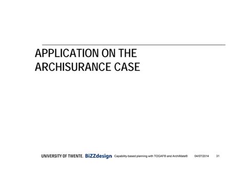 Capability Based Planning With Togaf And Archimate Ppt