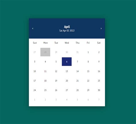 Html Problem With A Div In A Calendar Javascript Stack Overflow