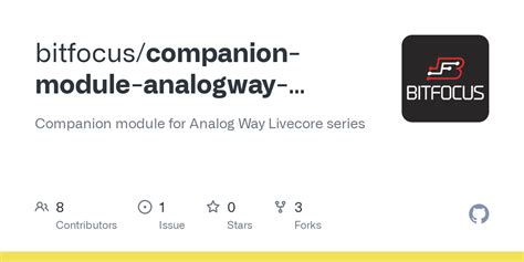GitHub Bitfocus Companion Module Analogway Livecore Companion Module