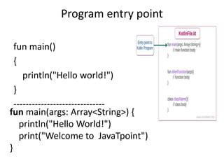 Kotlin Basic Android Programming PPTX