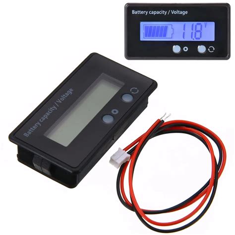Aliexpress Buy Blue LCD Battery Capacity Indicator Lead Acid 12V