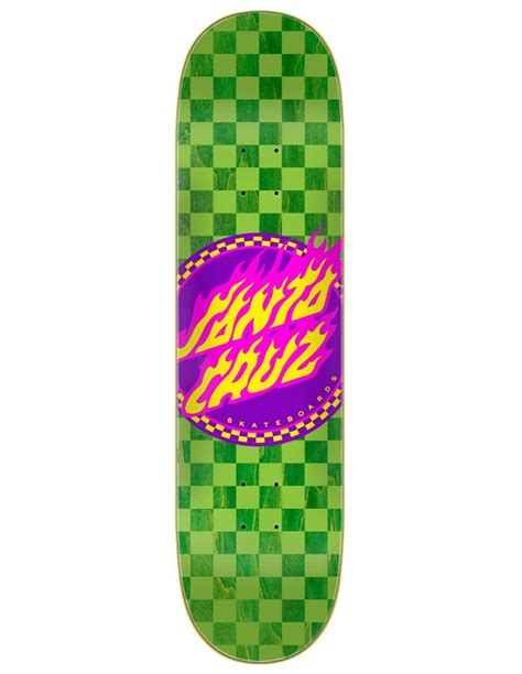 Santa Cruz Vlam Stip Ruit 7 Laags Berken 8 0 Berken Dek Skateboard
