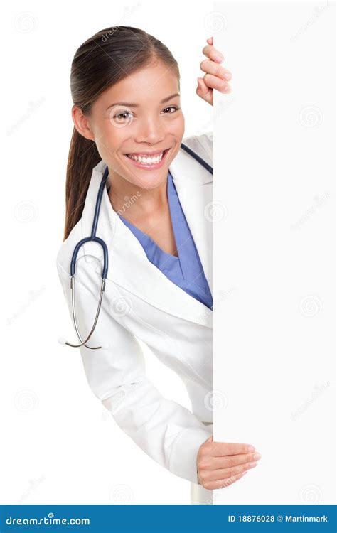 Sinal Do Quadro De Avisos Do Médico Foto de Stock Imagem de povos