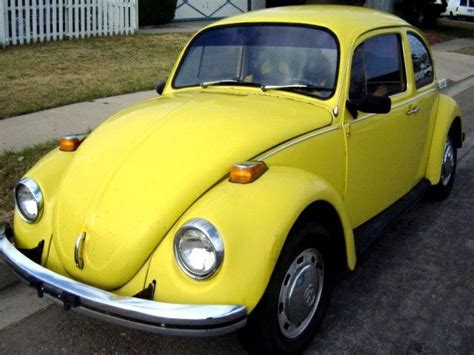 Vintage Yellow Vw Beetle