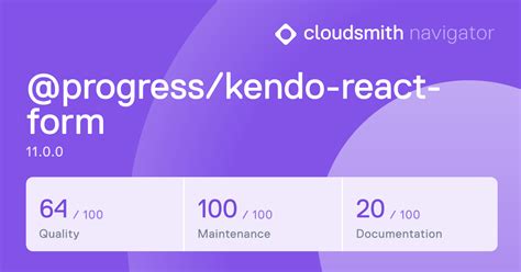 Progresskendo React Form 1100 Npm Package Quality Cloudsmith