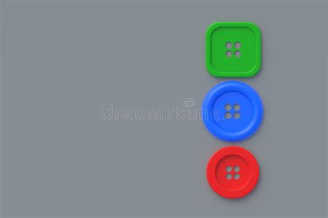 Row Of Different Buttons For Clothes Stock Illustration Illustration Of Copy Design