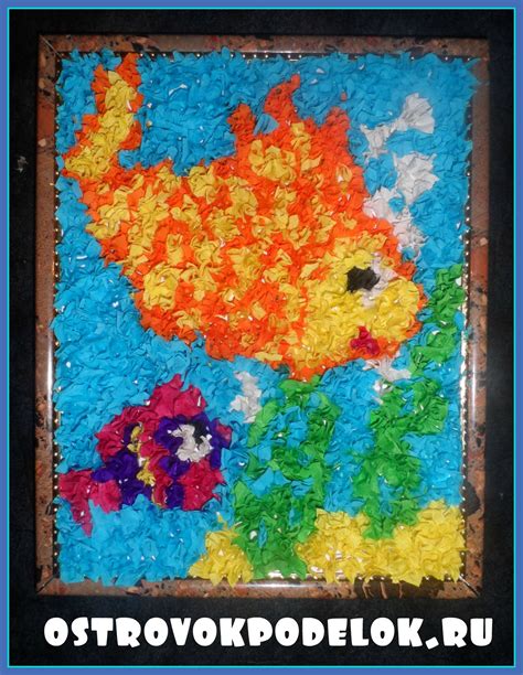 картина в технике торцевание Подводный мир ОСТРОВОК ПОДЕЛОК