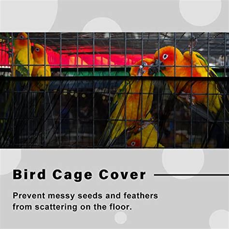 Chihutown Bird Cage Seed Catcher Bird Cage Mesh Guard Netting Bird