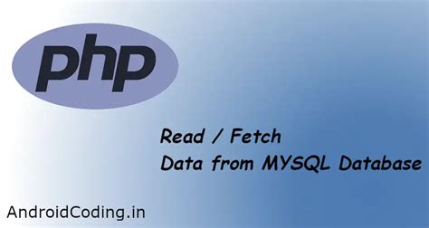 Android Mysql Fetch Values From Database Using Php