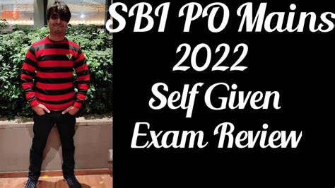 Sbi Po Mains 2022 Self Given Analysis Youtube