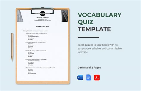 Short Answer Quiz Template In Word PDF Google Docs Download Template Net