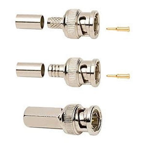 50 Ohm Bnc Connector O Crimp Rgu 58 Compatible Allen Tel Products