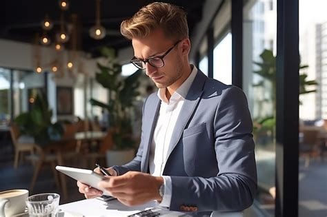 Premium Ai Image Portrait Of A Elegant Young Entrepreneur Generative Ai