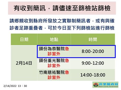 為配合衛生局開設pcr採檢站，有 收到簡訊 或 為恭醫療財團法人為恭紀念醫院 中國醫藥大學策略聯盟醫院